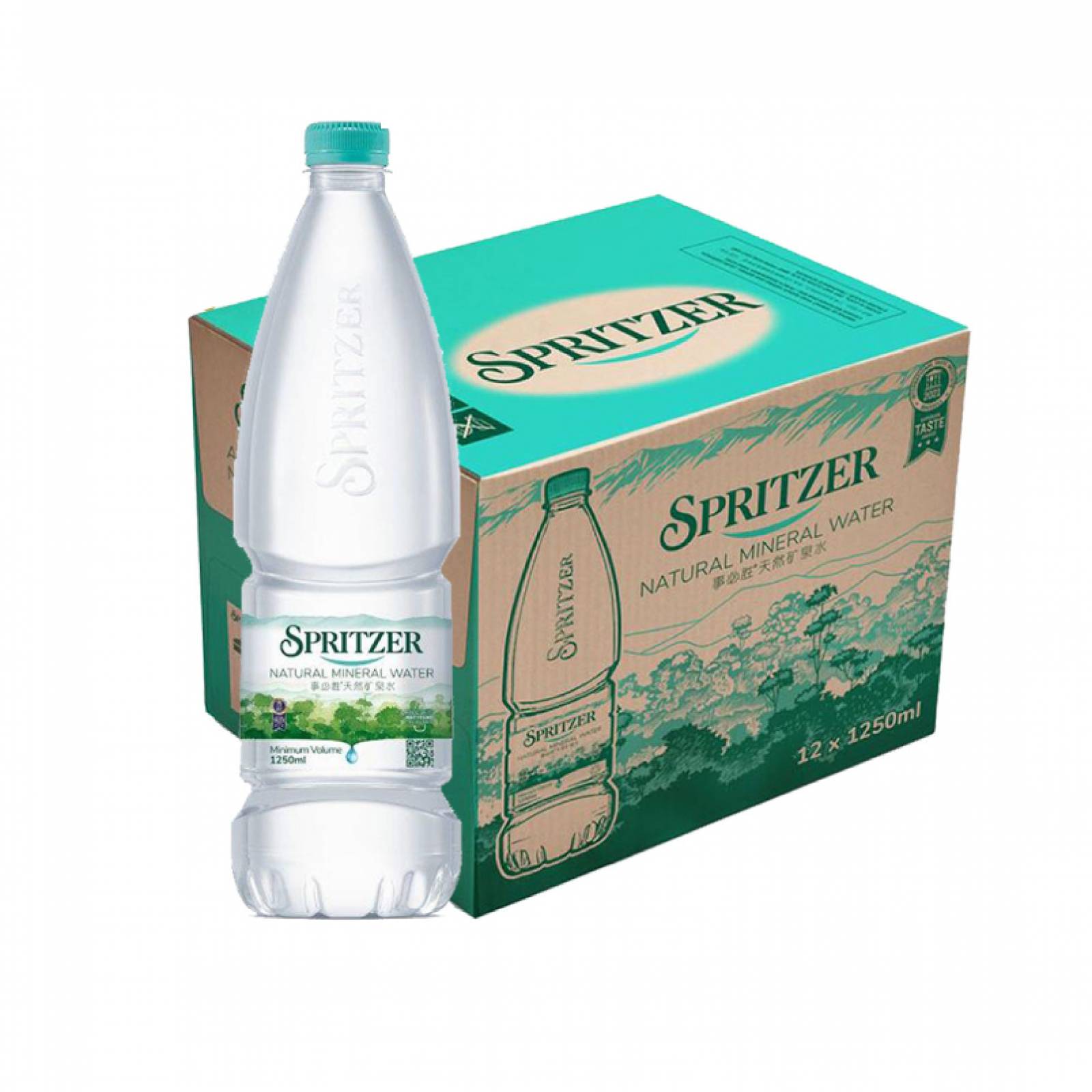 Spritzer Natural Mineral Water 12 x 1.25L (CTN)