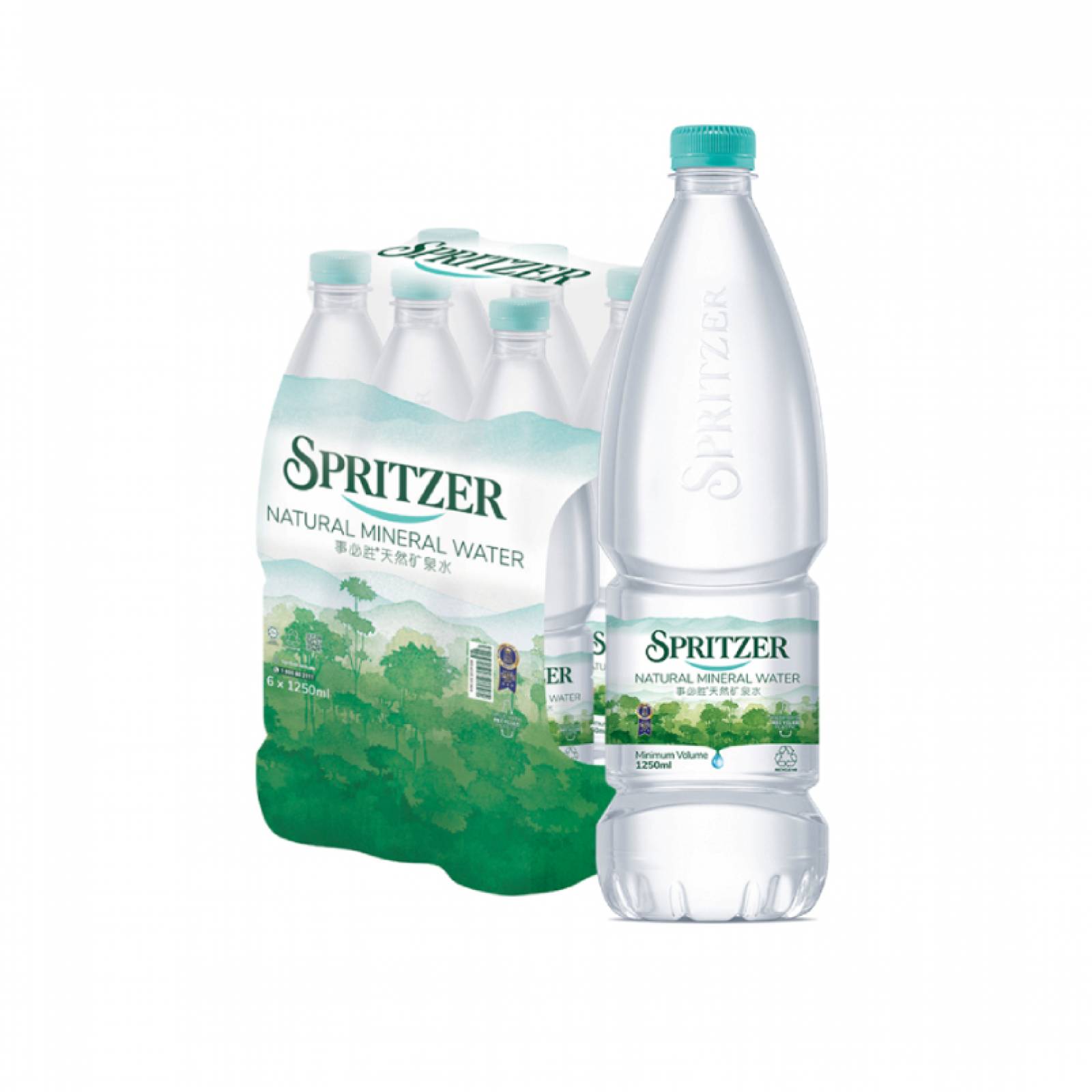 Spritzer Natural Mineral Water 6 x 1.25L (CTN)
