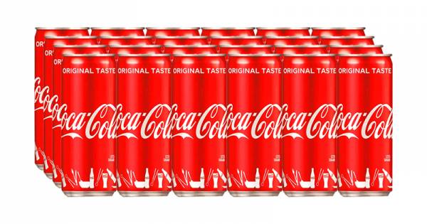 Coca-Cola Can Drink Original Taste - Less Sugar 24 x 320ml (CTN)