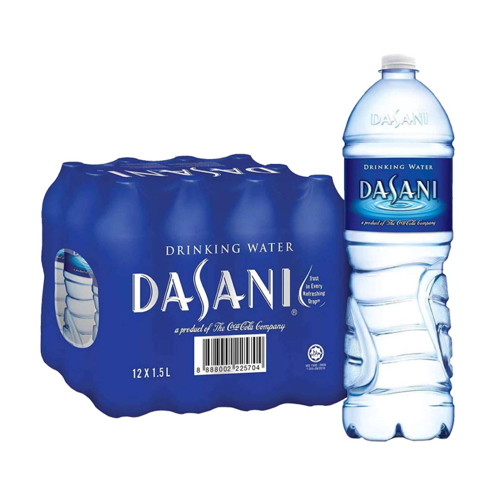 Dasani Drinking Bottle Water 12 x 1.5L (CTN)