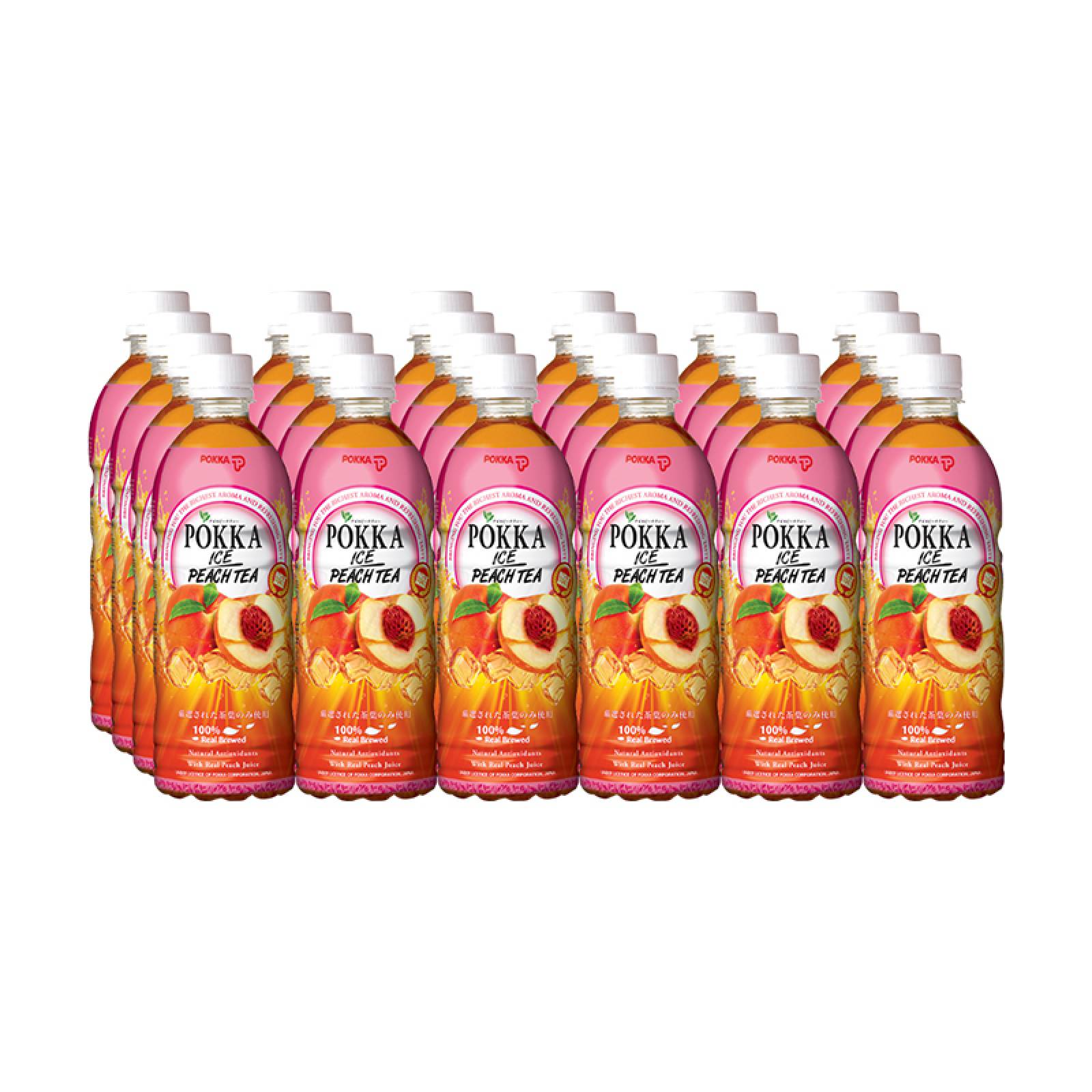 Pokka Bottle Drink - Ice Peach Tea 24 x 500ml (CTN)
