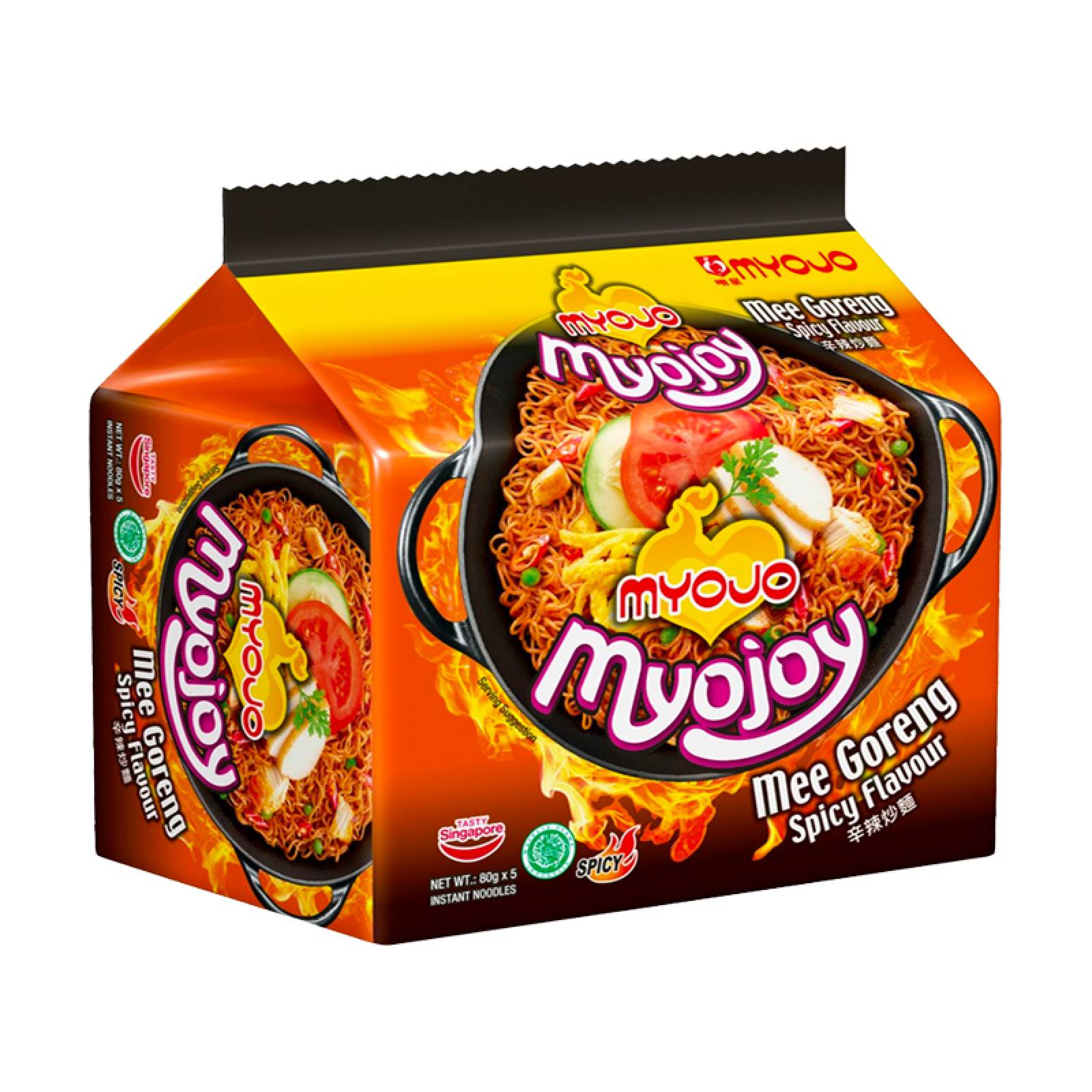 Myojo Instant Dry Noodles - Mee Goreng Spicy 5 x 80g