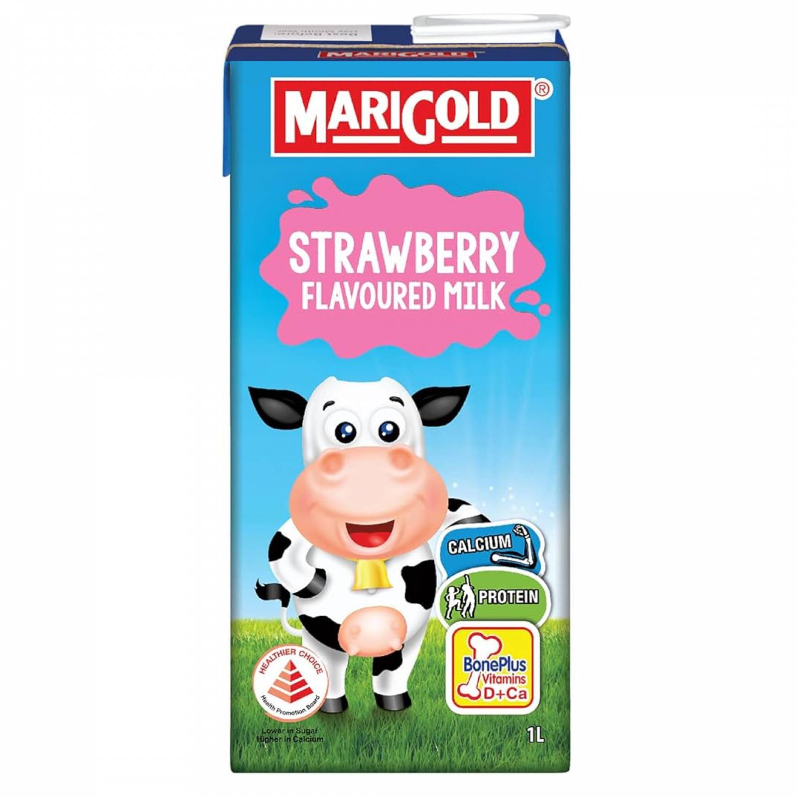 Marigold UHT Packet Milk - Strawberry 1L
